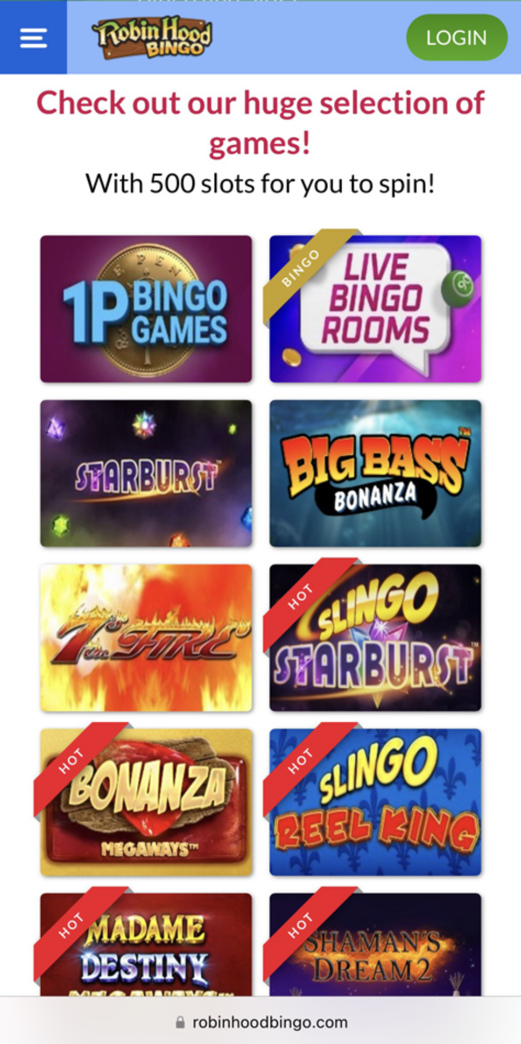 Robin Hood Bingo Review | Everything You Need To Know